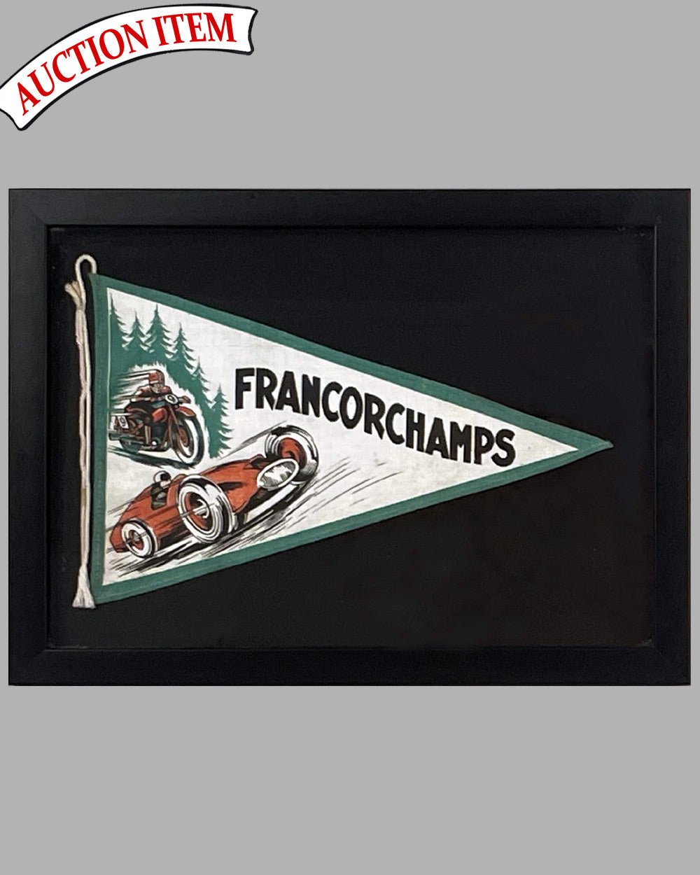 Francorchamps pennant for the Spa race track, 1950’s - l'art et l ...