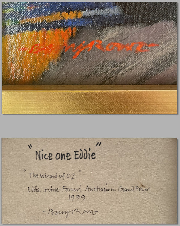 Nice One Eddie painting by Barry Rowe, acrylic on canvas - l'art et l ...