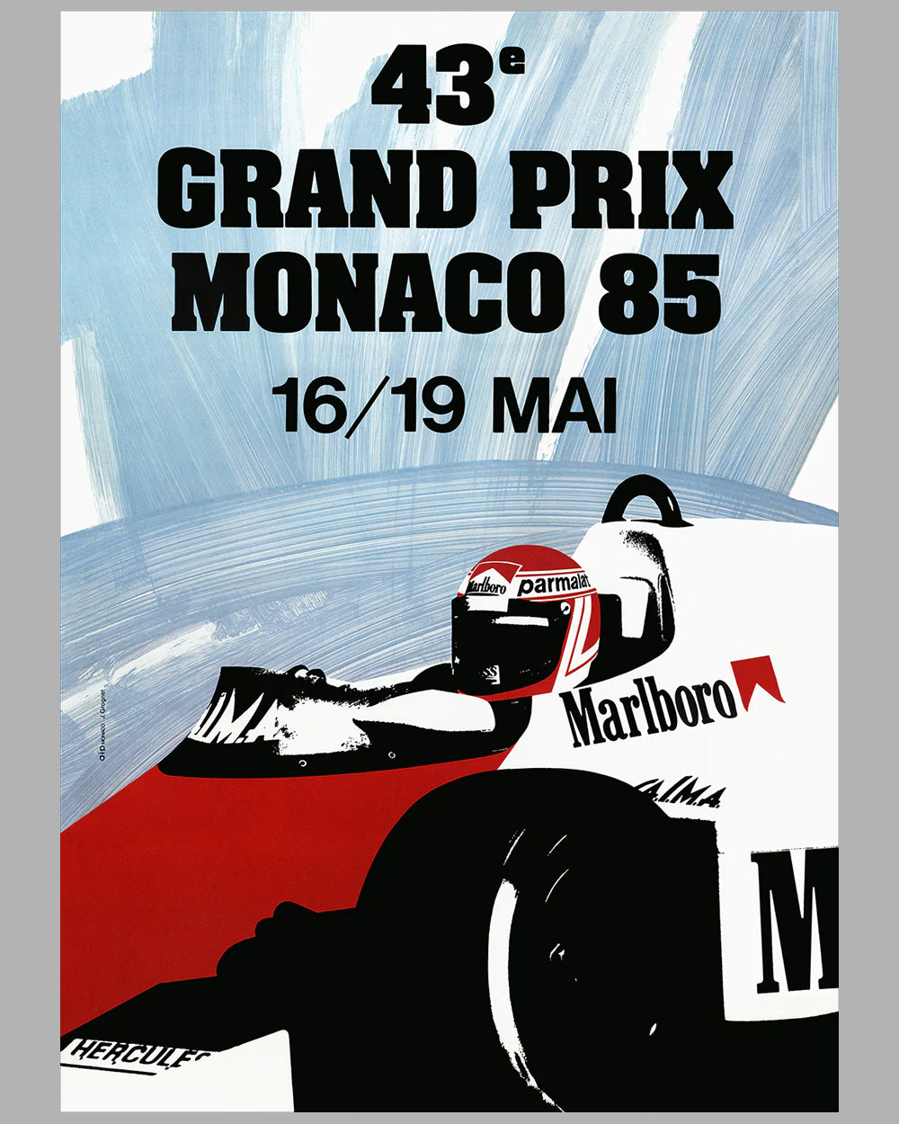 Monaco Grand Prix vintage auto racing posters - l'art et l'automobile