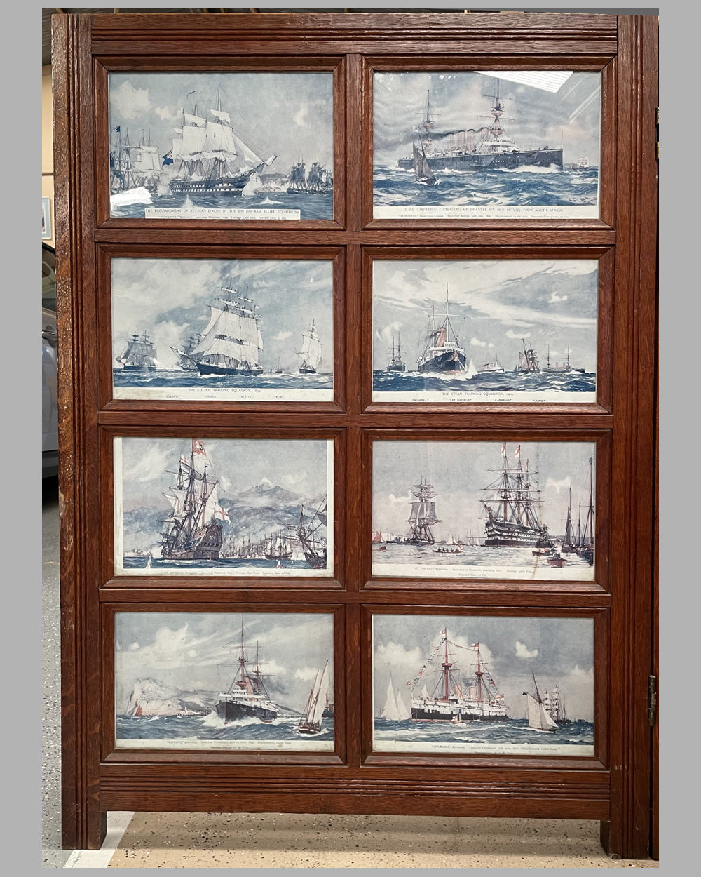 British Ship display folding partition screen - l'art et l'automobile