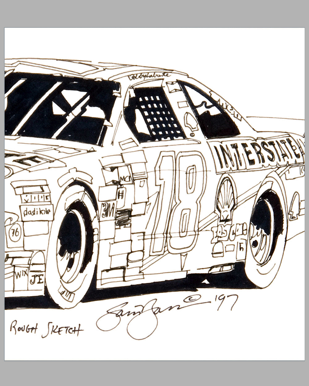 printable nascar coloring pages