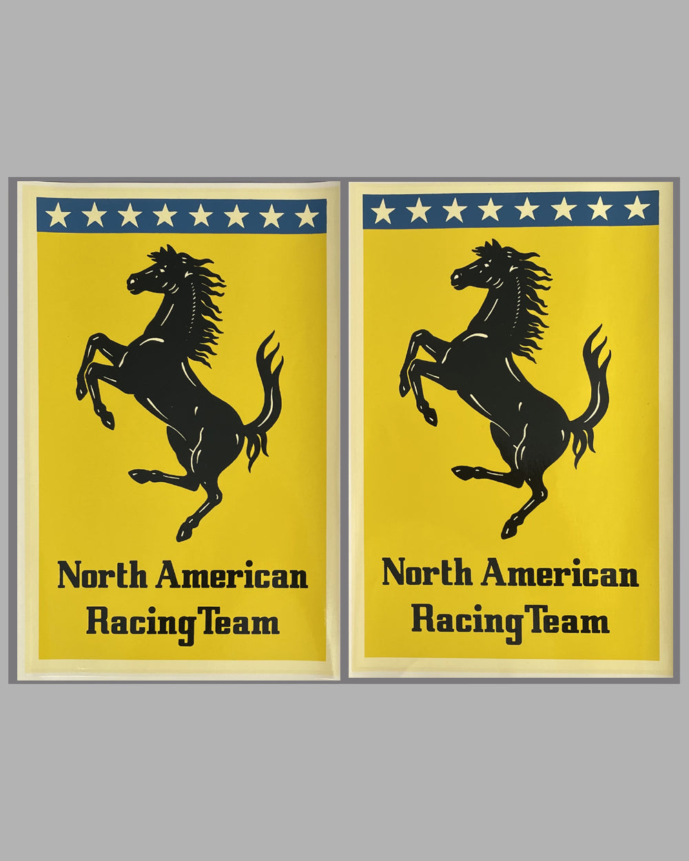 Pair of early NART (North American Racing Team) stickers - l'art et l ...