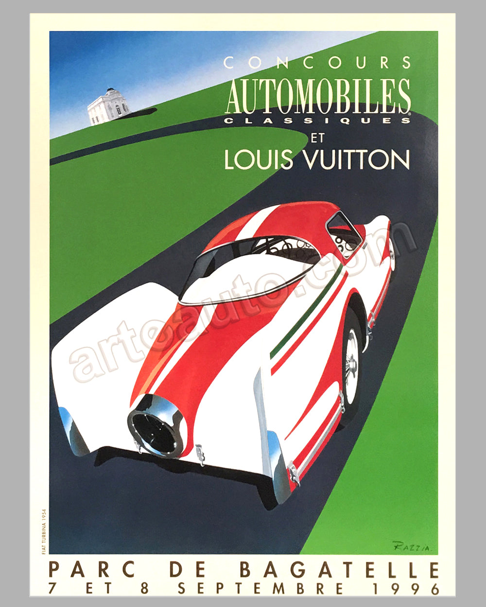 Bugatti Atlantic poster by Razzia - l'art et l'automobile